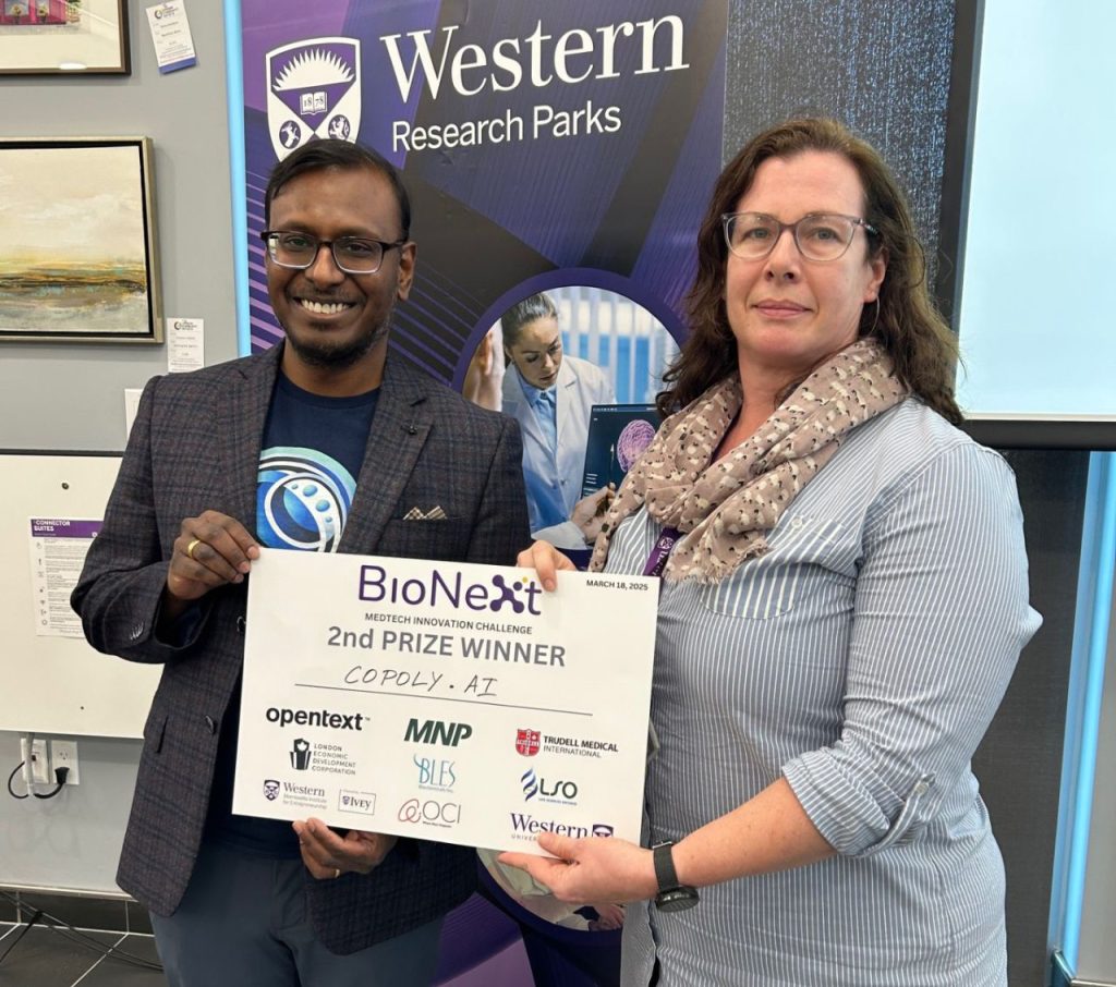 Copoly.ai Awarded Second Place at BioNext MedTech Innovation Challenge ...